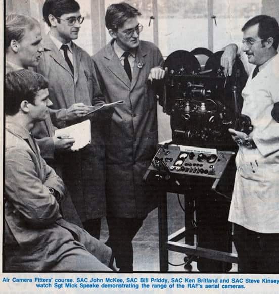 Air Camera Fitters Course SAC John McKee, SAC Bill Priddy, SAC Ken ...